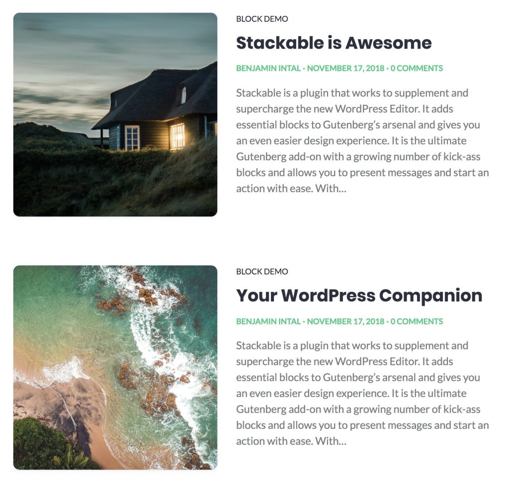 Introducing the Blog Posts Block - Stackable