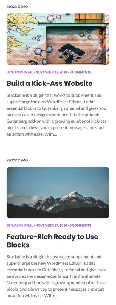 Introducing the Blog Posts Block - Stackable