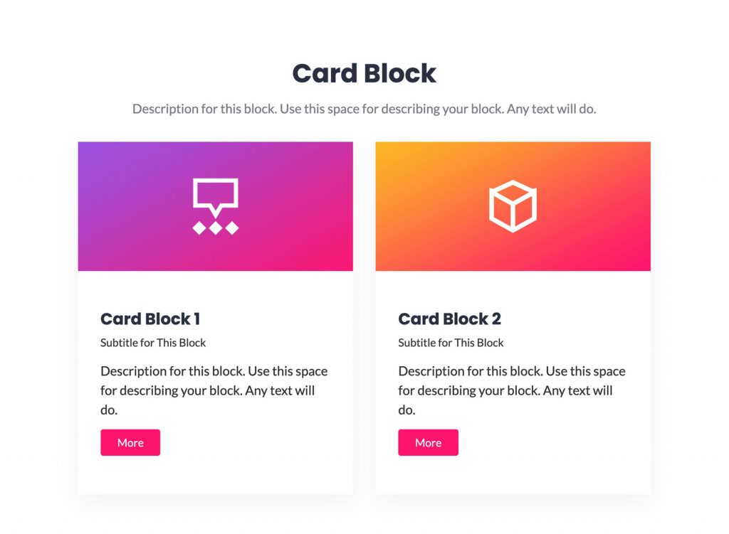 Card Block - Stackable