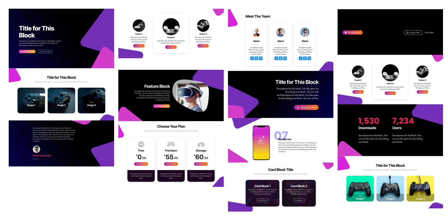 64 New Block Designs Stackable