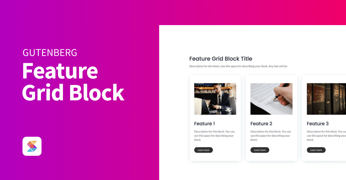 Feature Grid Block for WordPress - Stackable