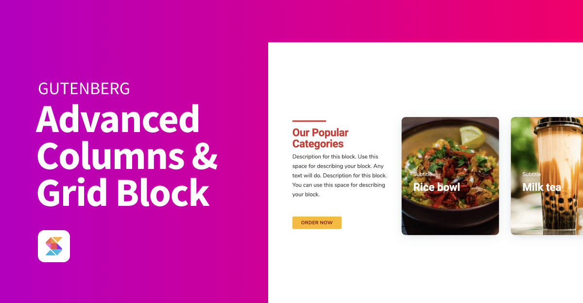 Columns And Grid Gutenberg Block For Wordpress Stackable