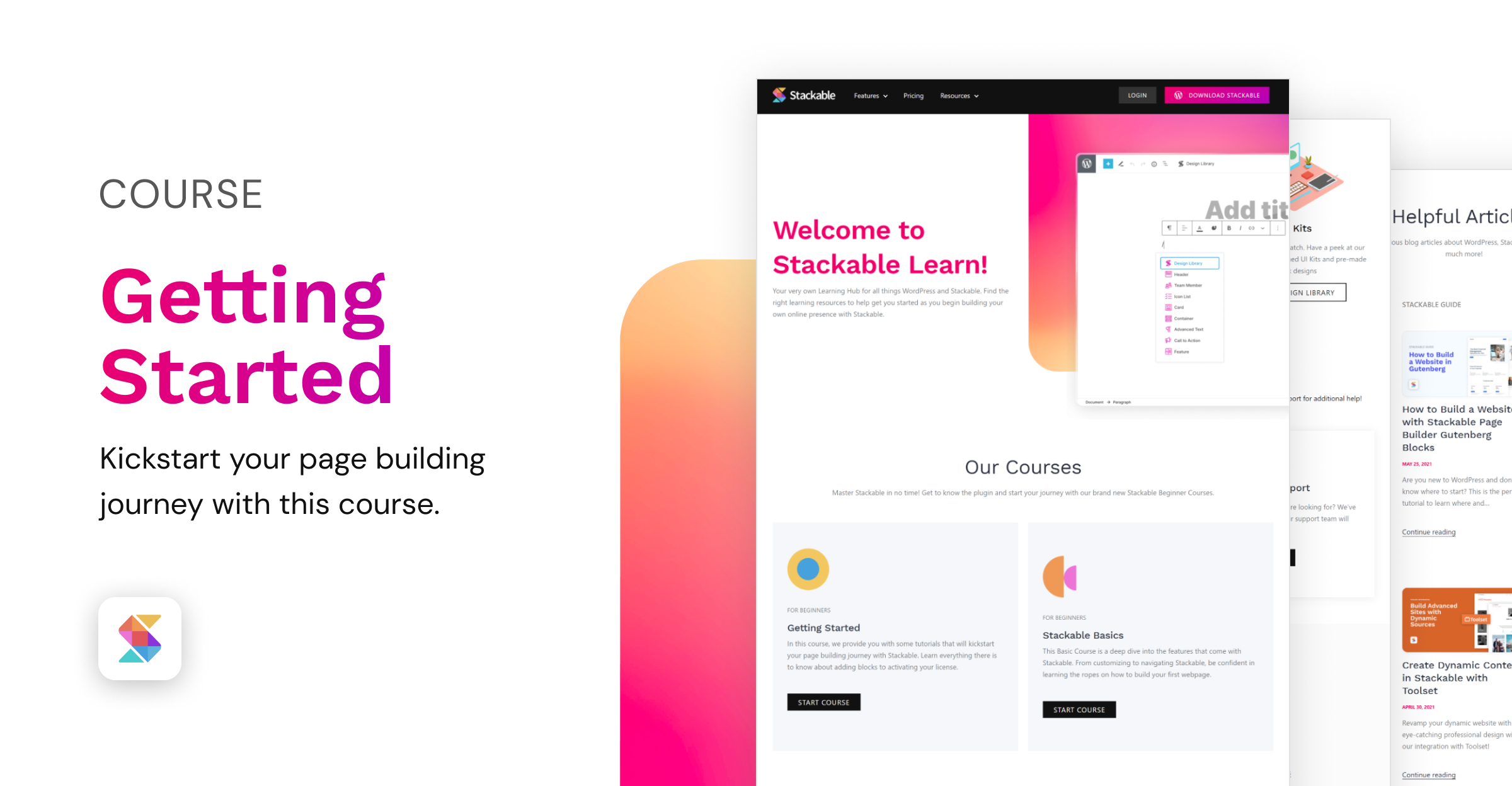 Learn - Getting Started Course - Stackable Learn - Getting Started Course - Stackable