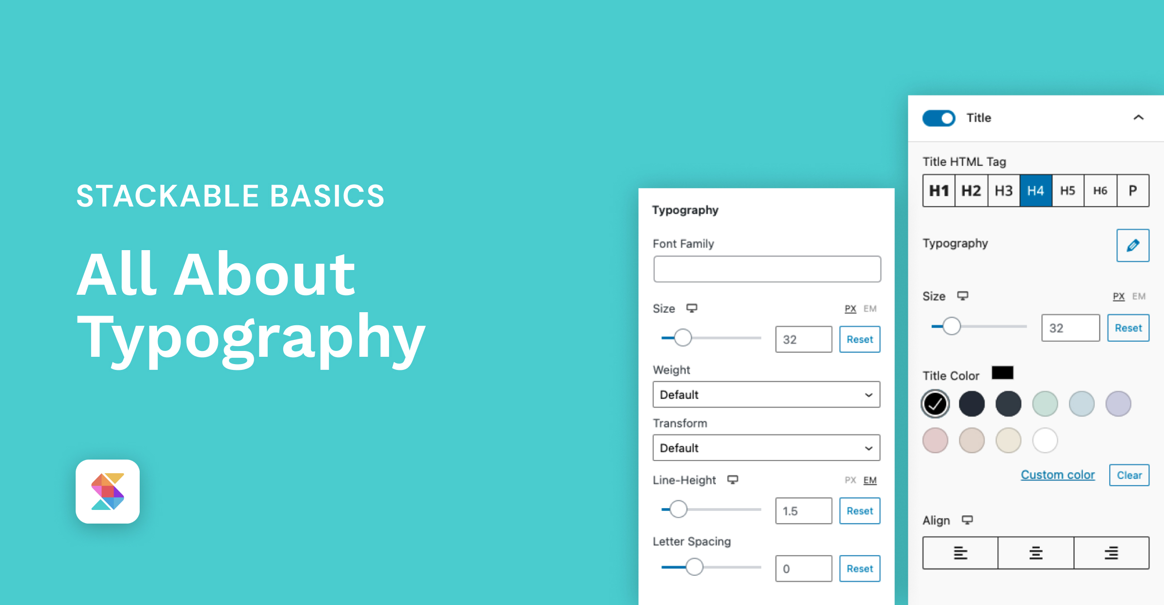 Learn - Typography Video - Stackable