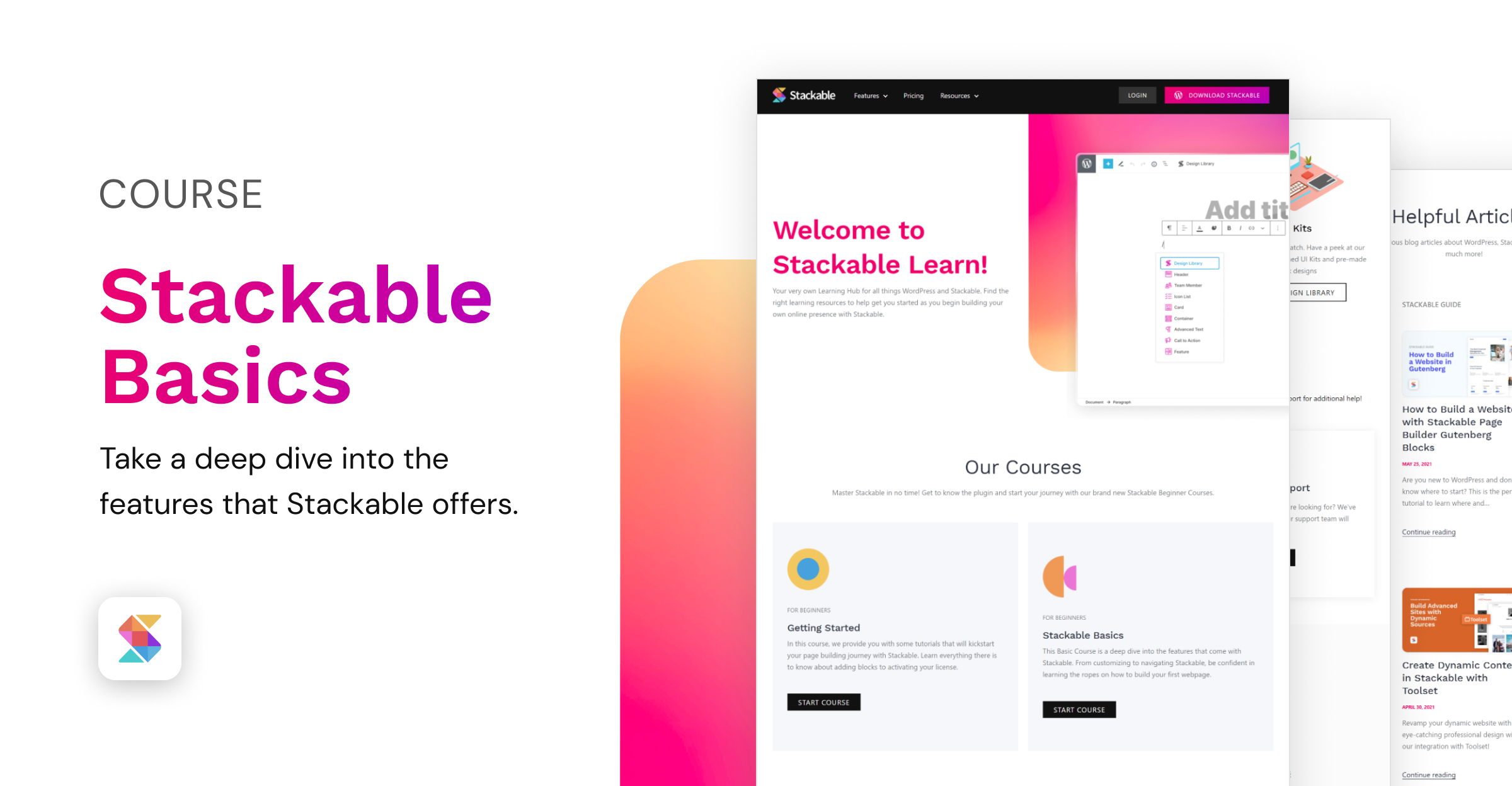 Learn - Stackable Basics Course - Stackable Learn - Stackable Basics Course - Stackable
