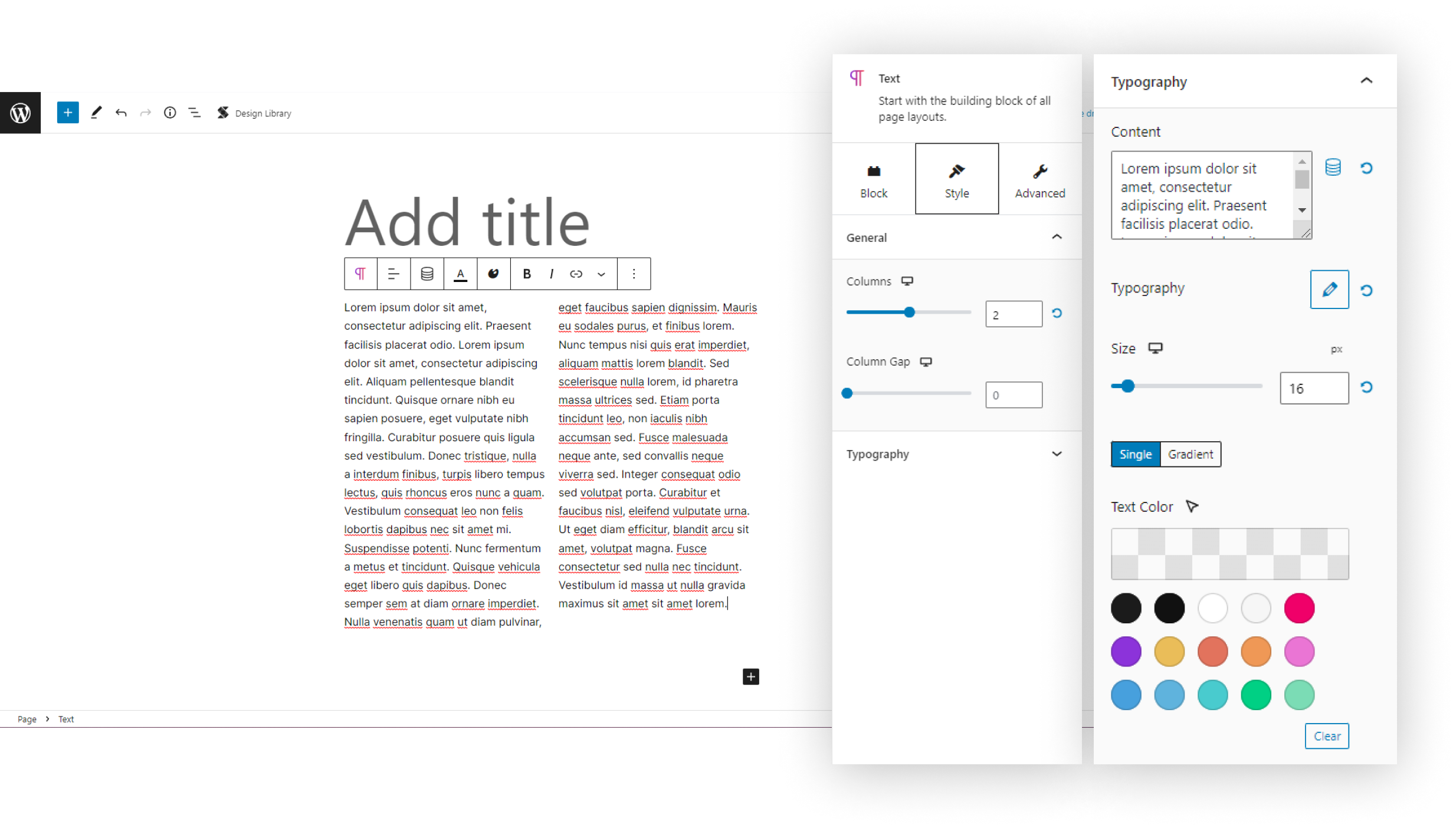 Advanced Text Block for WordPress - Stackable