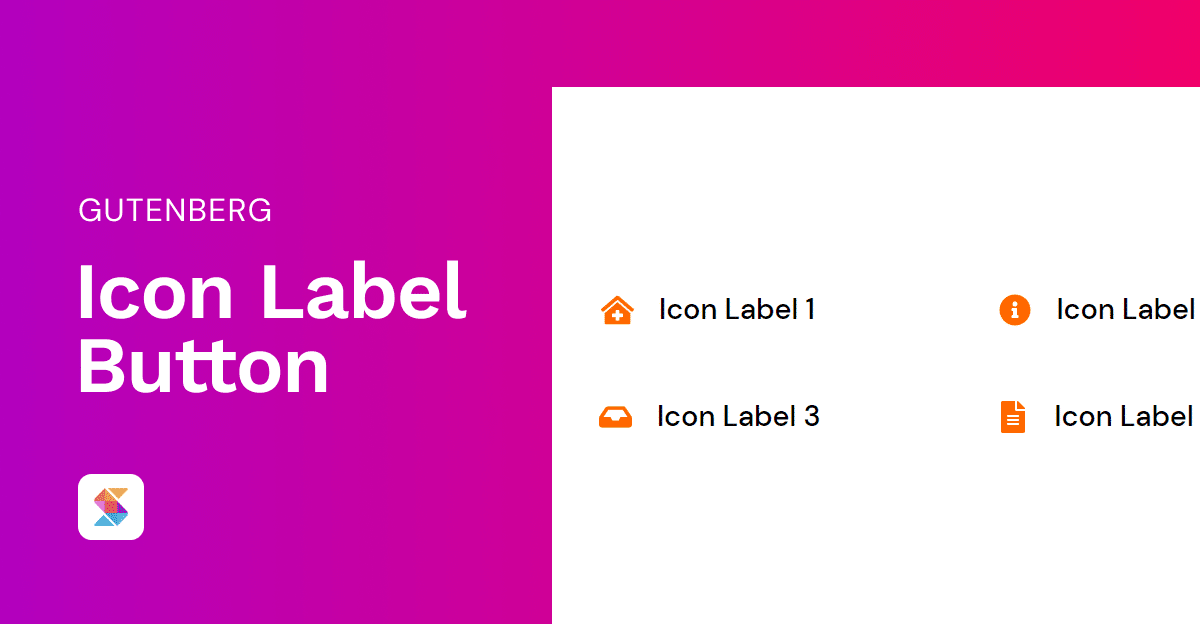 Icon Label Block For Wordpress Stackable