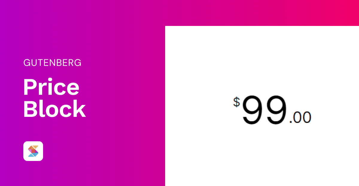 Price Block for WordPress - Stackable