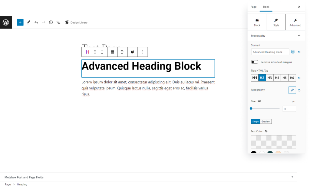Advanced Heading Block for WordPress - Stackable