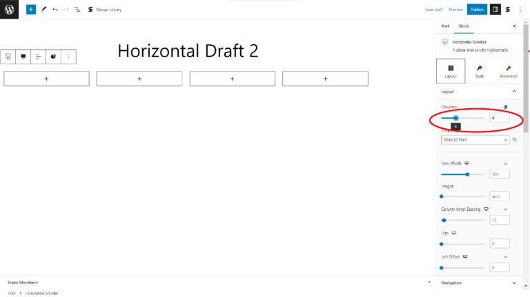 How to Create a Horizontal Layout on WordPress - Stackable