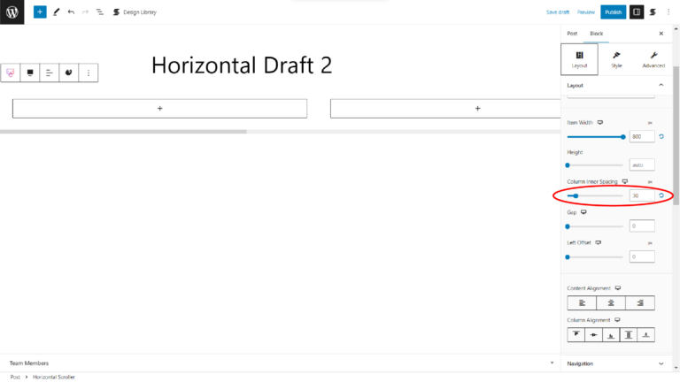 How to Create a Horizontal Layout on WordPress - Stackable